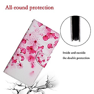 MTQLX Wallet Case for Oppo Reno 6 PRO 5G Premium Luxury Flower Pattern Woman PU Leather Wallet Case with [Kickstand][Wrist Strap],for Oppo Reno 6 PRO 5G (#01)