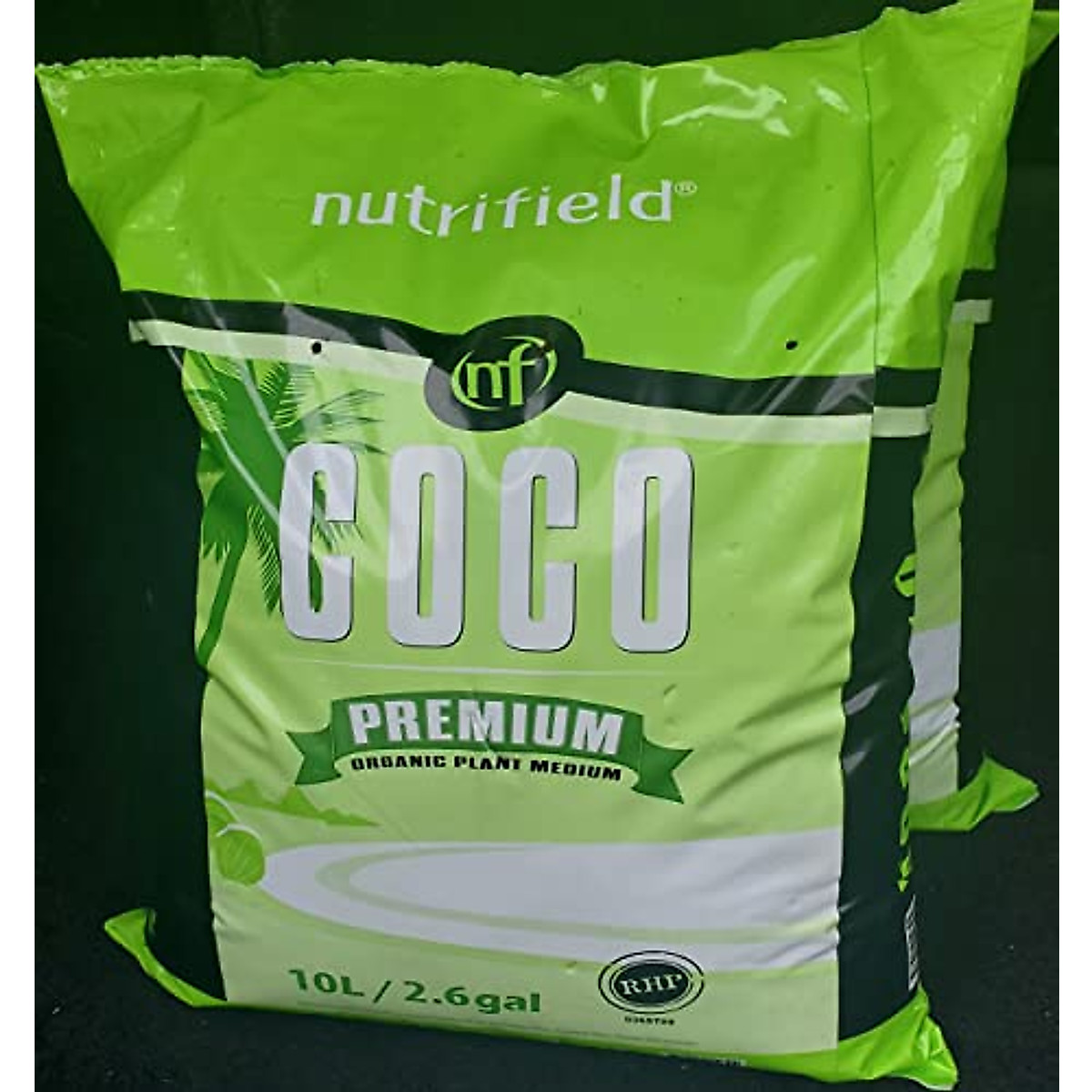 Coco Coir Premium RHP Certified Pre Buffered Pure Organic Coconut Coir Fiber Plant Grow Potting Soil 9 Quarts / 10 Liter / 2.6 Gallon Indoor/Outdoor Flower Vegetable Garden