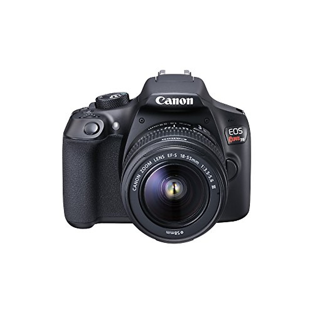 Canon EOS Rebel T6 Digital SLR Camera Kit with EF-S 18-55mm f/3.5-5.6 DC III Lens (Black)