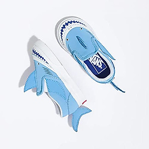Vans Slipon V Shar Blue/True Toddler White Size : 9