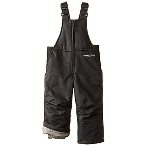 Arctix Infant/Toddler Chest High Snow Bib Overalls, Black, 2T