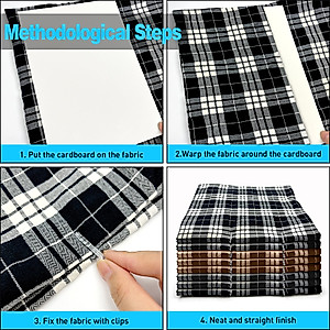 Fabric Organizer Boards for Neat and Easy Storage,Set of 200 Comic Book Boards for Fabric Storage,Magazine,and Books,7.5 * 10.5 Inch Magazine Boards and Fabric Board with Plastic Alligator Clips