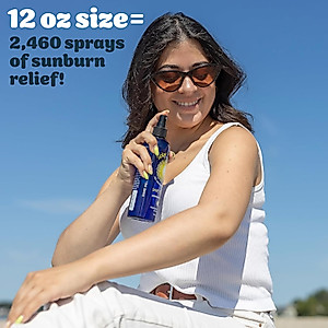 Solar Recover After Sun Moisturizing Spray 2 Pack (12 Ounce Each) - Hydrating Facial & Body Mist - 2460 Sprays of Sunburn Relief With Vitamin E & Calendula - Lotion Delivered in Water For Healthy Skin