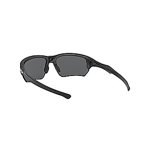 Oakley Men's OO9363 Flak Beta Rectangular Sunglasses, Matte Black/Grey, 64 mm