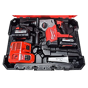 Milwaukee 2912-22 M18 FUEL Brushless Lithium-Ion 1 in. Cordless SDS Plus Rotary Hammer Kit (6 Ah)
