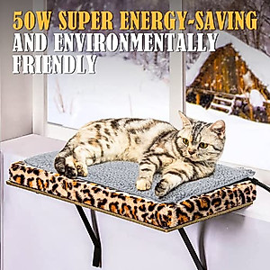 SwSun Outdoor Heating Pad for Cats with 6 Levels of Temperature Adjustment and The Timer, Waterproof PVC Outdoor Pet Heating Pad for Cat/Puppy/Older Pet/Newborn Pet/Pregnant Pet/Rabbit/Chick/Bird
