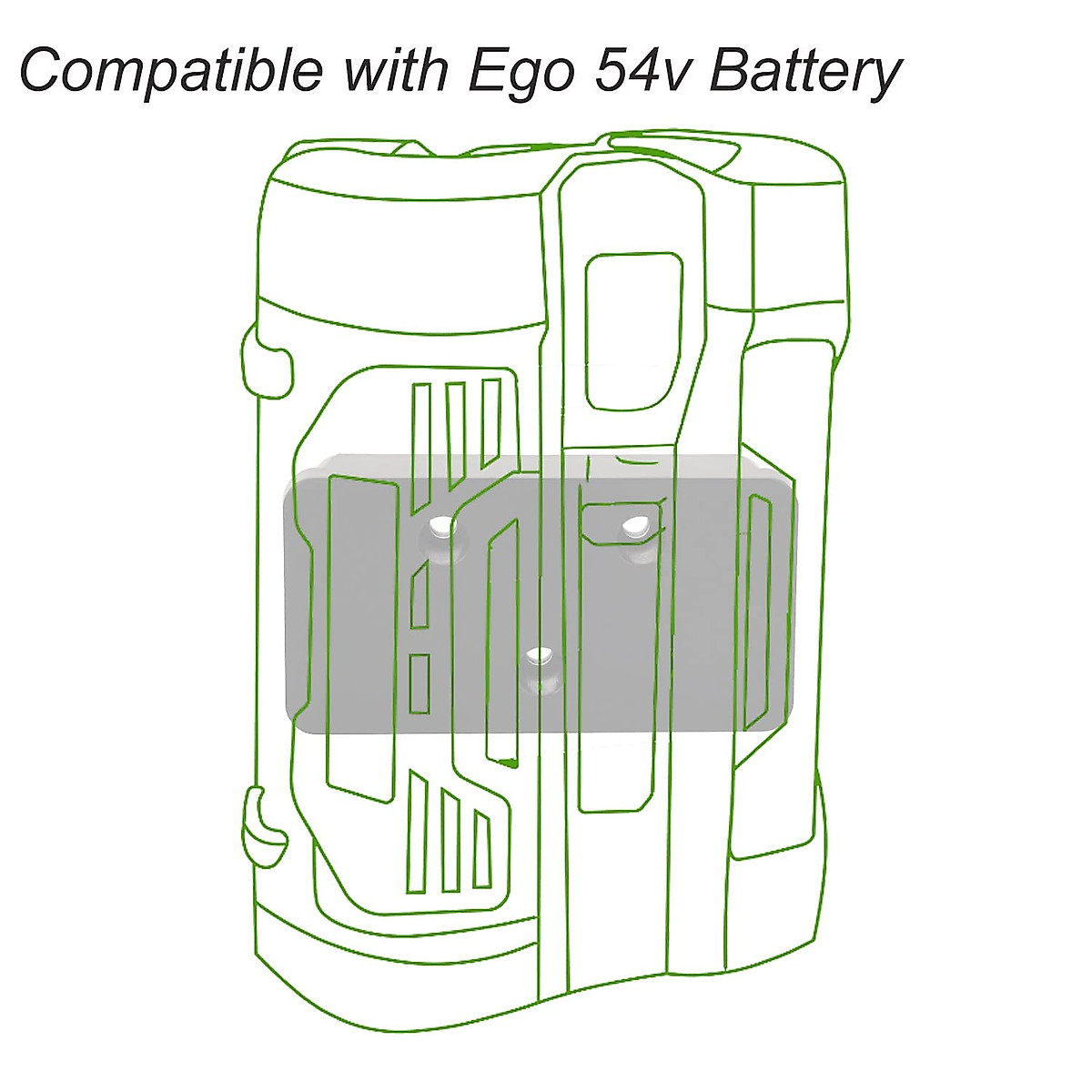 4 Pcs Battery Holders Compatible with EGO Cordless Power/Ego Power Plus Battery, are Suitable for Ego 54v Batteries Keeps You Batteries Secured for Storage - Includes mounting Hardware