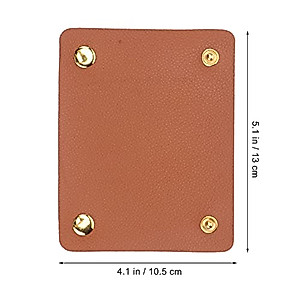 PRETYZOOM Laptop Stand 2pcs Handbag Handle Leather Wrap Cover Luggage Bag Grip Protector Saddle Soft Purse Strap Pad Identifier Grocery Bag Holder Handle Carrier Tool Drawer Handle Brown Boys Backpack