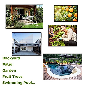 Dyvicl Fake Owl Hanging Reflective Owl for Woodpecker Deterrent 4 Pack, Bonus 6 Reflective Scare Spiral Rods