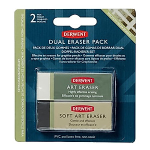 Derwent Dual Eraser, Pack, 2 Count (2301963)