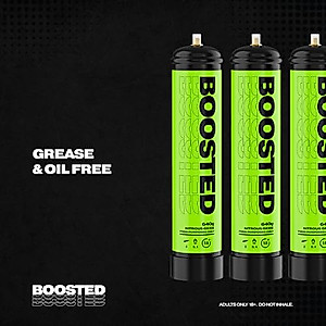 Boosted Premium Whipped Cream Charger 640g 1.1L - Food Grade Nitrous Oxide Tank Pure Flavored N2O Chargers - for Any Standard Whipping Cream Dispenser – (1 Cylinder)