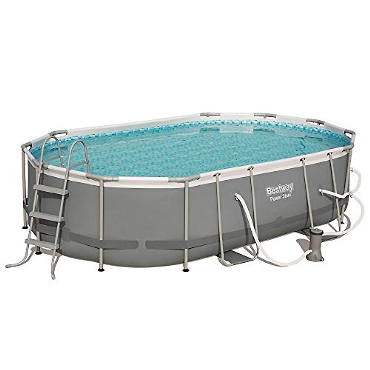Bestway 56655E-BW 16 Foot x 10 Foot x 42 Inch Above Ground Swimming Pool Set with Filter Pump with Bestway 58234E-BW Maintenance Cleaning Kit