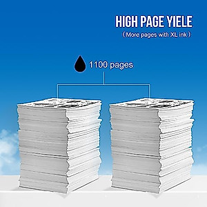 822xl Black Remanufactured Replacement for Epson 822XL 822 XL T822 T822XL Ink Cartridges Black for Workforce Pro WF-4830 WF-4820 WF-3820 WF-4833 WF-4834 Printer (2 Black)