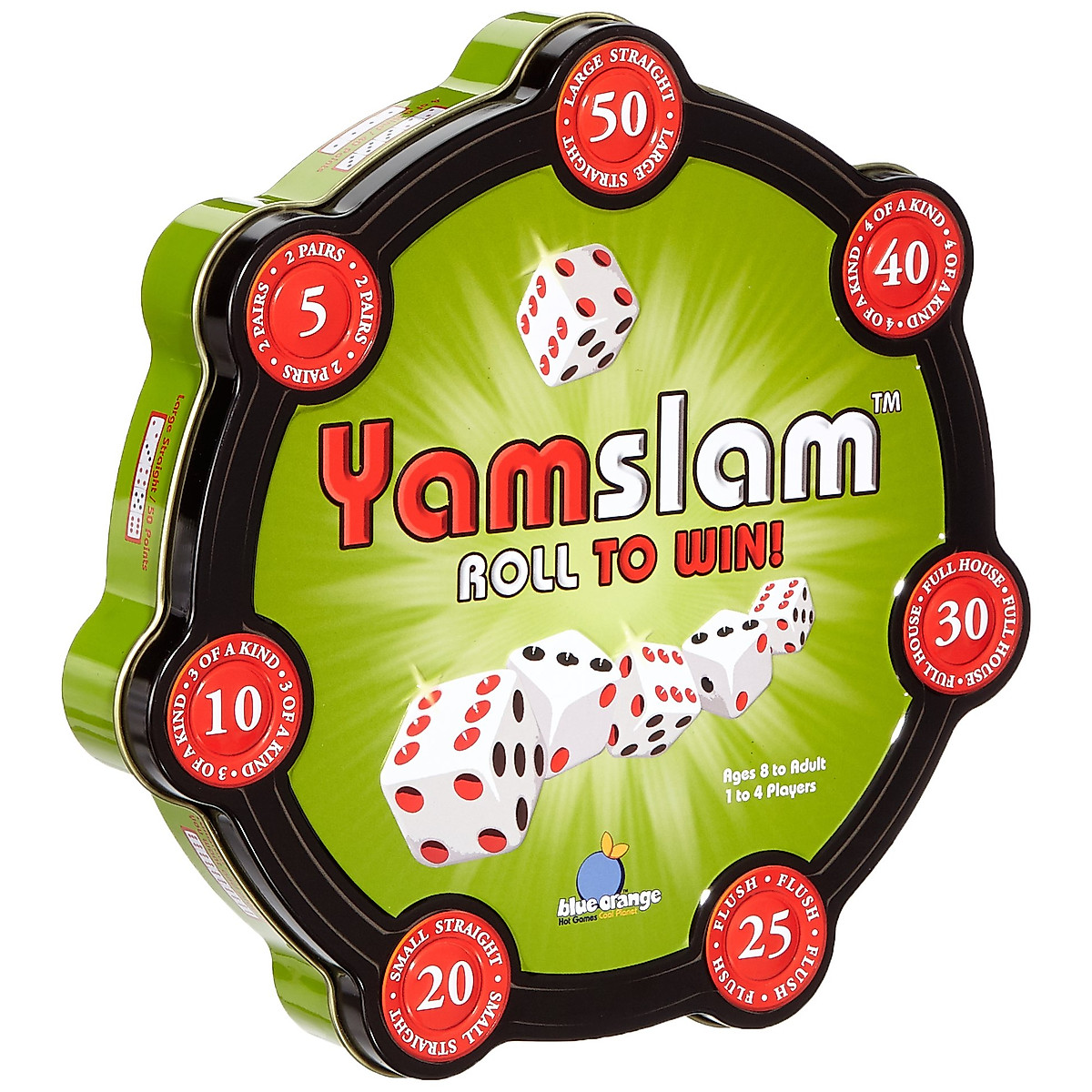 Yamslam Fun Chance and Strategy Family Dice Game for Kids and Adults by Blue Orange Games - 1 to 4 Players, Ages 8+