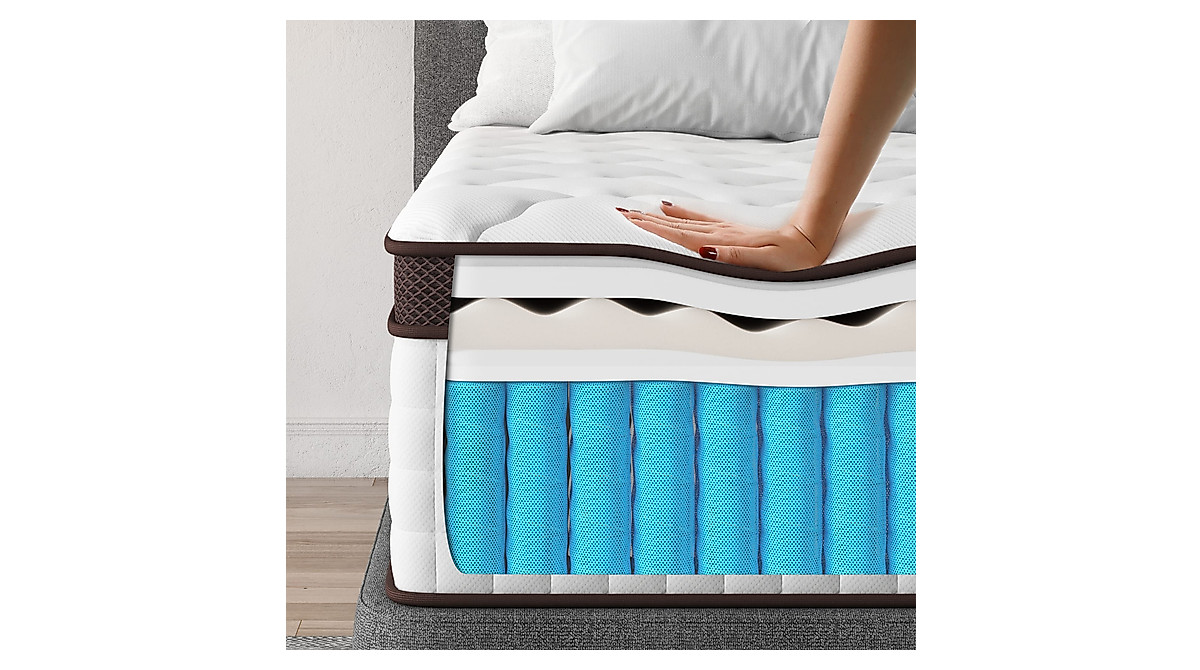 Kescas Twin XL Mattress - 10" Hybrid for Ultimate Comfort