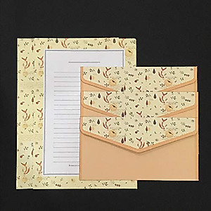 Lined Writing Stationery Paper and Envelopes - Letter Stationery Set - 48 Letter Writing Paper Set with 24 Envelope,H166