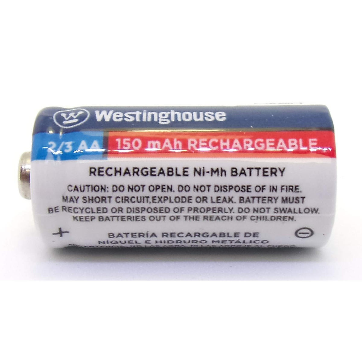 4X Westinghouse 2/3 AA Ni-Mh Battery Batteries Rechargeable 1.2 V Volt 150 mAh Reusable Chargeable by JL Missouri Parts