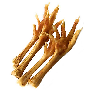 123 Treats Chicken Feet Dog Treats – 100% Natural Baked Chicken Feet for Dogs, Single Ingredient Chew Snacks, Support Joint & Dental Health | Excellent Source of Chondroitin (7 Ounces)