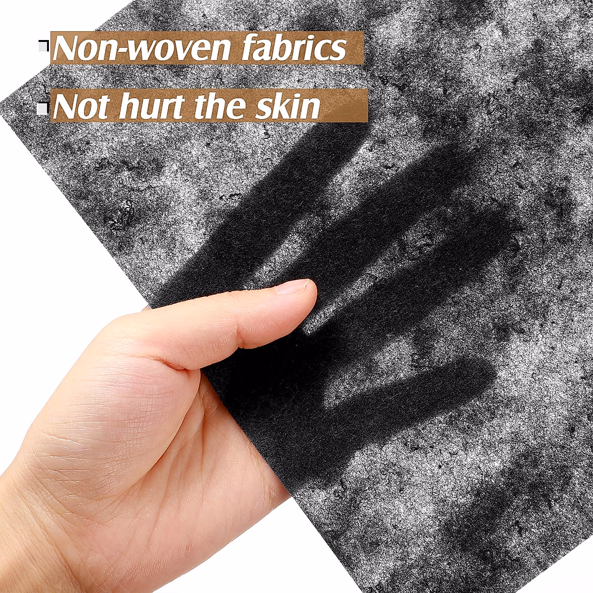 200 Sheets Tear Away stabilizer for Embroidery Backing Precut Sheets Black White Fabric Stabilizer for Machine Embroidery Hand Sewing Hoops Quilting, Weight 2.1 oz(8 x 8 Inch)