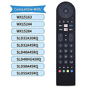 New Black RCA Replaces Remote Control for RCA Smart LED LCD TV Applicable to WX15163 WX15244 WX15284 SLD32A30RQ SLD32A45RQ SLD40A45RQ SLD40HG45RQ SLD50A45RQ SLD55A55RQ