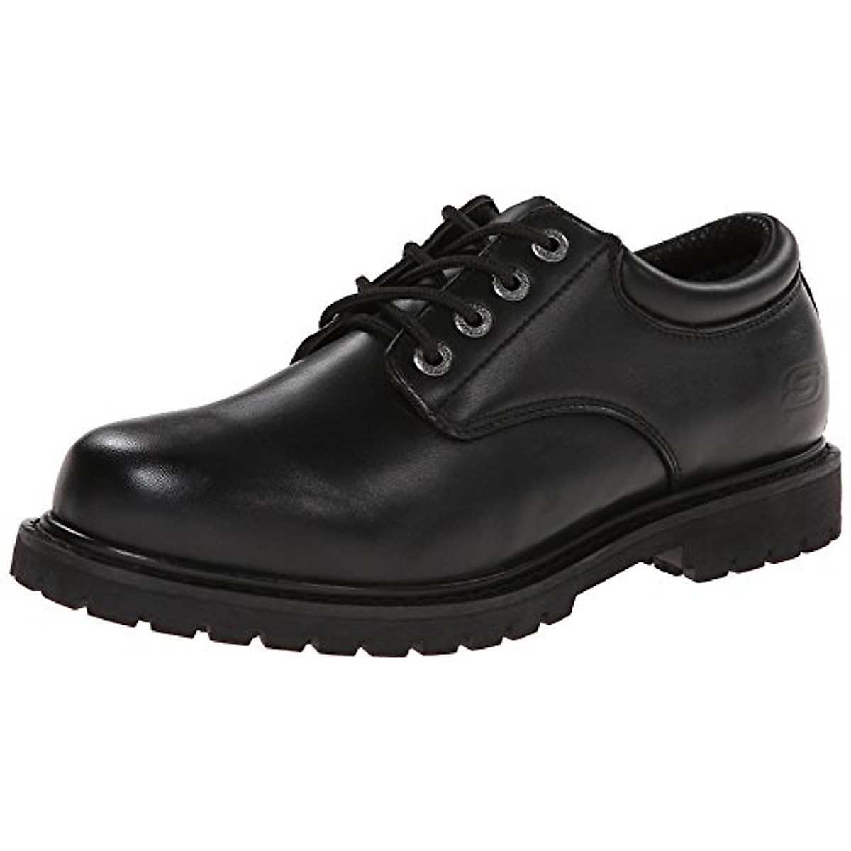 Skechers Men's Cottonwood Elks Work Shoe, Black, 10 3E US