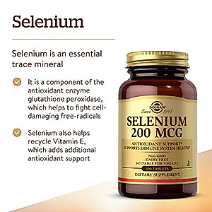 Solgar - Selenium 200 mcg Tablets 100 Count