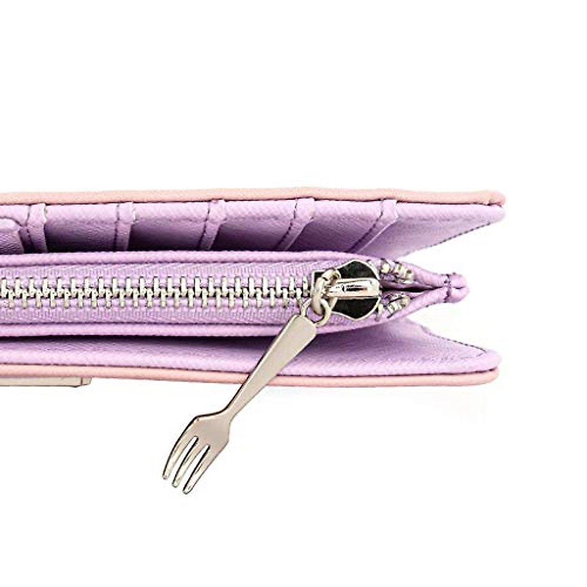 Loungefly x Disney The Little Mermaid Dinglehopper Faux Leather Bi-fold Wallet (Pink/Blue, One Size)