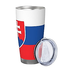 WXZYFP Car cup (single silver rim), can use a straw or drink directly, easy to use.Flag of Slovakia