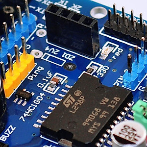 HiLetgo L298P DC Motor Drive Module L298P DC Motor Drive Shield H-Bridge Drive Expansion Board High-Power DC Stepper Motor Controller for Arduino