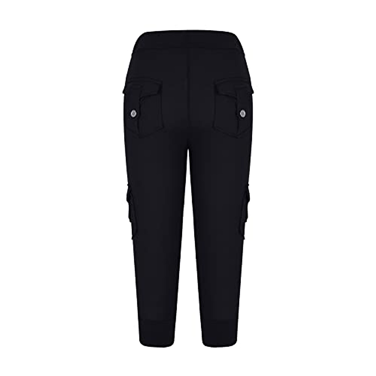 XUNRYAN Cargo Pants Womens Bootcut Yoga Workout Cropped Trousers Stretch Waist Athletic Fitness Sweatpants Casual Capri Pants