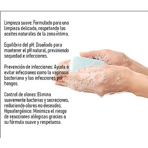 Duvinal Jabon Intimo Femenino en Barra. 3 pack para equilibrio del pH - Probióticos e ingredientes naturales - Elimina el olor - Salud vaginal - Lavado femenino - Hidratante íntimo