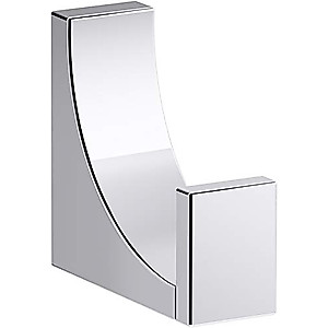 Kohler K-26569-CP Minimal Robe Hook, Polished Chrome
