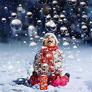 Firework Bubble Machine, Bubble Machine, Portable Fireworks Bubble Machine, New Year Fireworks Bubble Machine Lighting Bubbler, Sticker, for Parties Boy Girl Gift