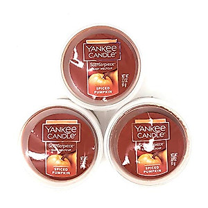 Yankee Candle Spiced Pumpkin Scented Scenterpiece Easy Meltcups Bundle - Set of 3