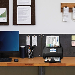 Epson Workforce ES-580W Wireless Color Duplex Desktop Document Scanner for PC and Mac with 100-sheet Auto Document Feeder (ADF) and Intuitive 4.3" Touchscreen. Full 1-Year Limited Warranty (Renewed)