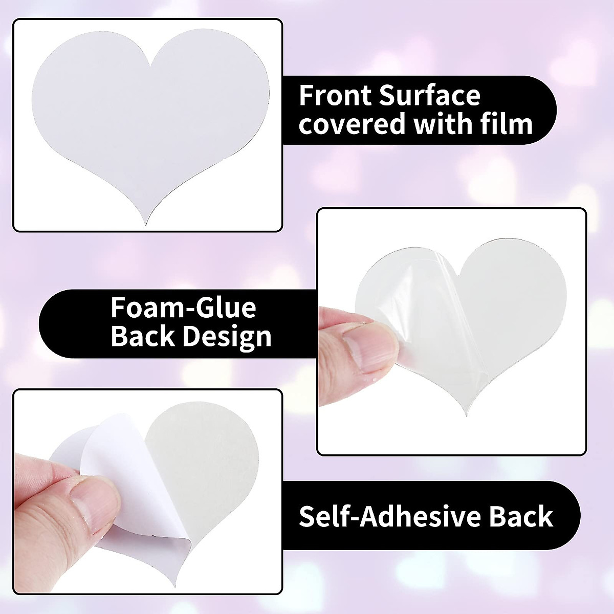 17 Pieces Heart Mirror Wall Decal 3D Acrylic Heart Mirrors Wall Art Decor Removable Heart Wall Sticker for Living Room Bedroom Home Decoration