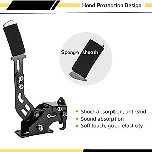 Marada Hand brake 14Bit USB Hall Sensor with Clamp,Only Supported PC Windows Systems（Black）