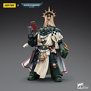 LEBOO JOYTOY Warhammer 40K 1/18 Action Figure Dark Angels Master with Power Fist 4.88in height Joy Toy Models