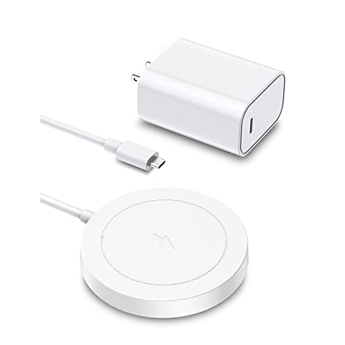 Magnetic Wireless Charger, Magnetic Charging Pad with 20W USB C PD Adapter, Mag-Safe Charger Compatible with iPhone 12/13 Mini/,iPhone 14 Plus,12/13/14 pro/12/13/14 pro max, AirPods 3/pro/pro 2