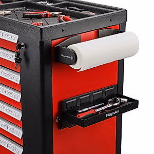 Mayouko Magnetic Toolbox Shelf, Tray and Holder, 4-Piece Magnetic Toolbox Tray Set Tool Box Cabinet Side Shelf Storage, Workshop