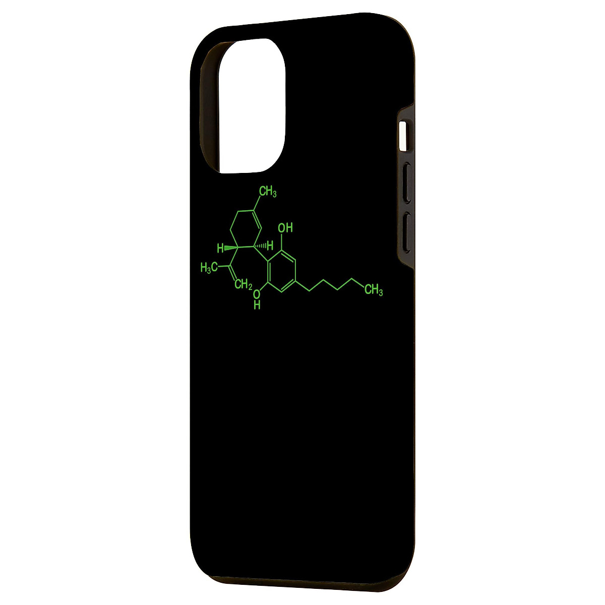 iPhone 14 Plus CBD Molecule Marijuana Funny Cannabis Weed Stoner Case