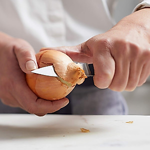 Opinel Intempora Paring Knife –Serrated High Carbon Steel Blade, Easy to Handle, Full Tang Construction, Made in Portugal