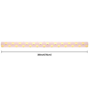 RUSPEPA Wrapping Paper Roll - Gold Foil Dots Baby Pink Background Design for Wedding, Birthday, Shower, Congrats, and Holiday - 30 inches x 32.8 feet