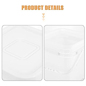 Zerodeko Cereal Container Laundry Container Washing Powder Bucket Laundry Powder Pods Storage Bin Box Fabric Softener Dispenser for Liquid Shampoo Laundry Room Rice Container