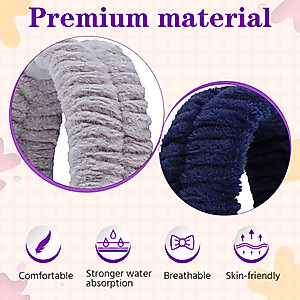 YGQQOY Spa Headband, Makeup Headband for Washing Face, Skincare Headbands for Girls Women, Soft Facial Makeup Head Band