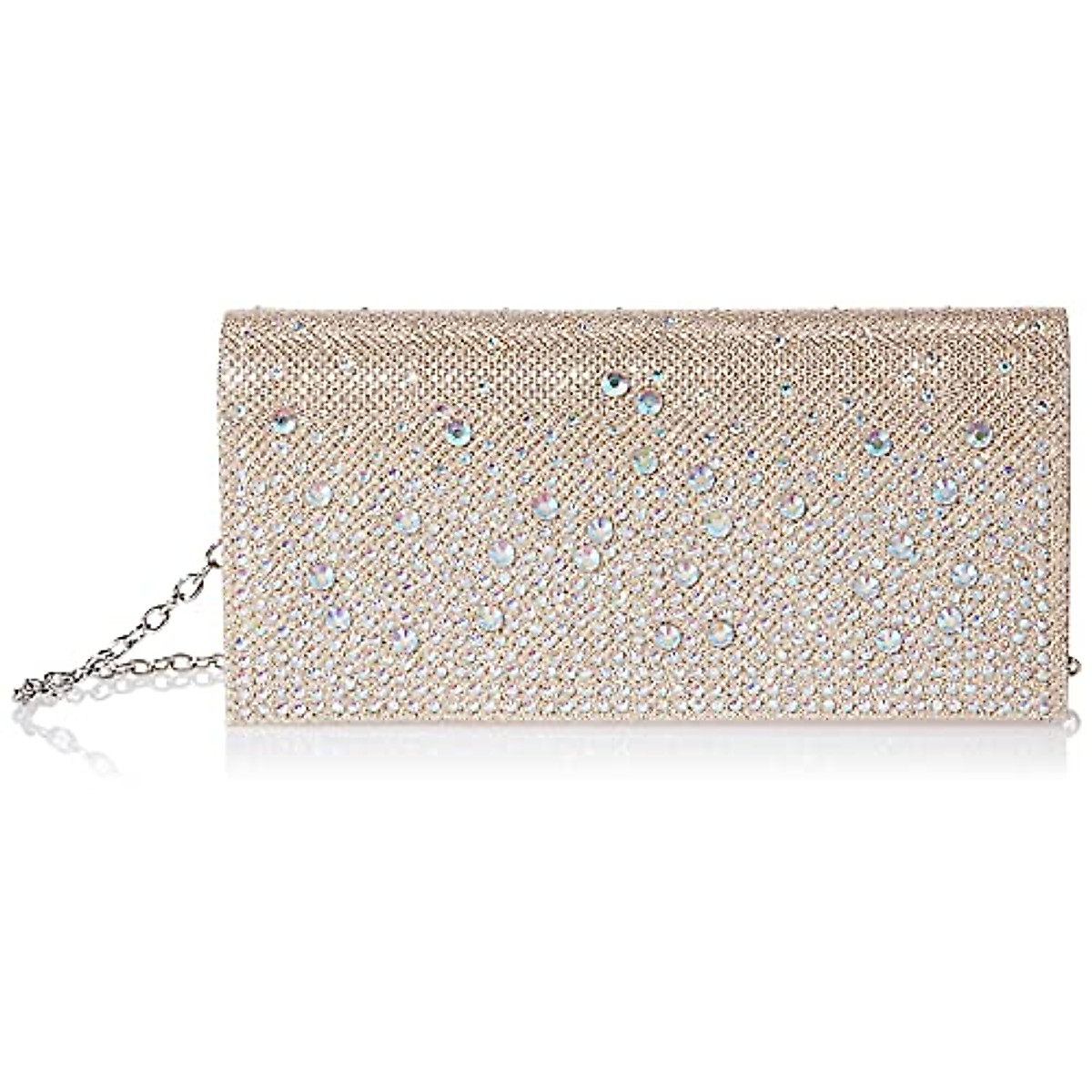 Jessica McClintock Chloe Sparkle Stones Evening Clutch, Champagne