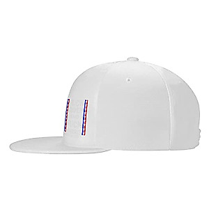 Fuck Kamala Harris and F Joe Biden Baseball Cap Flat Bill Hip Hop Style Classic Snapback Hat White