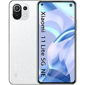 Xiaomi Mi 11 Lite 5G NE Unlocked Cellphone, 5G + 4G LTE Volte Smartphone,8GB + 128GB,White