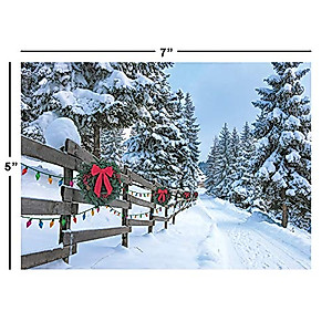 Classic Christmas Card Assortments - Holiday Greeting Cards, Set of 32, Large 5" x 7", Sentiments Inside, Envelopes Included