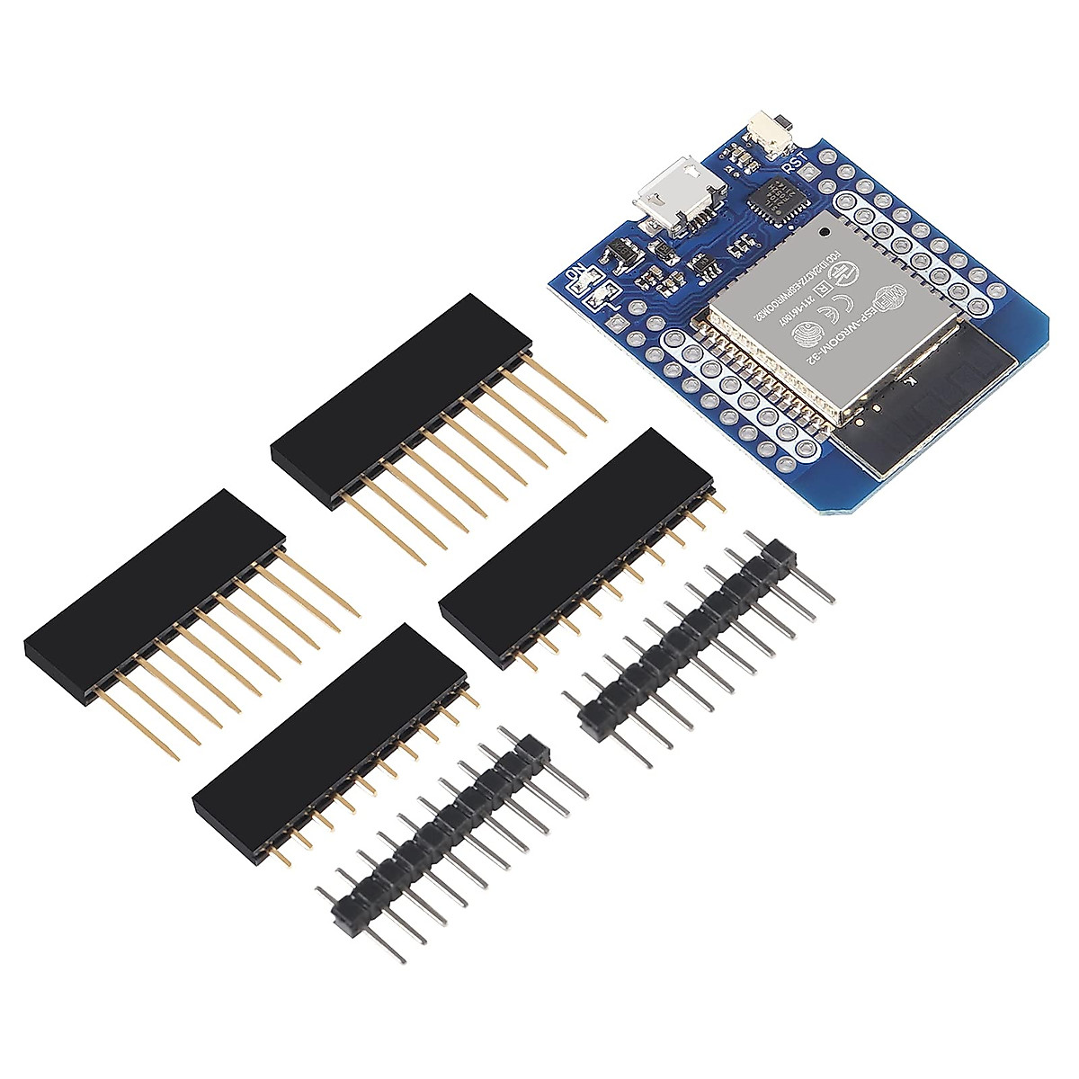 ACEIRMC D1 Mini NodeMCU ESP32 ESP-WROOM-32 WLAN WiFi Bluetooth IoT Development Board 5V Compatible for Arduino (3pcs)
